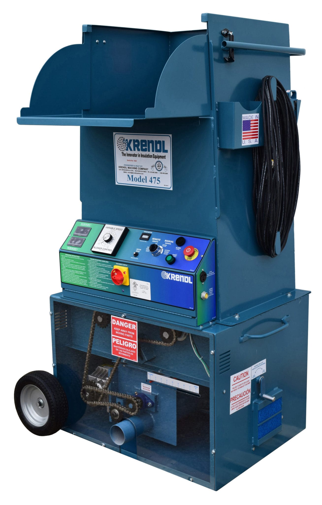 Insulation Machines & Fiber Moving equipment - Krendl Machine Company